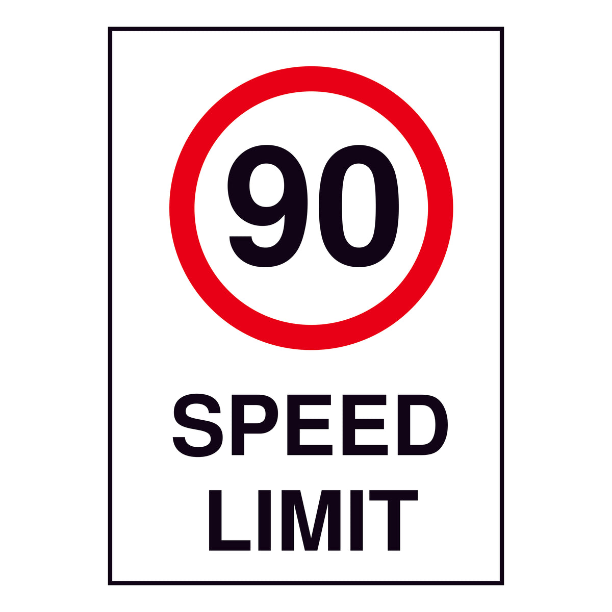 90KM Speed Limit – Online NZ Signs