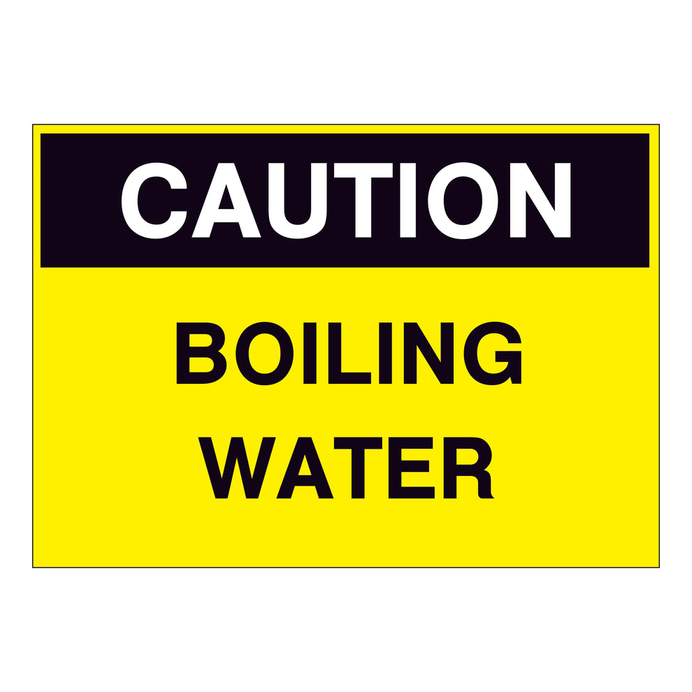 Caution Boiling Water Sign – Online NZ Signs
