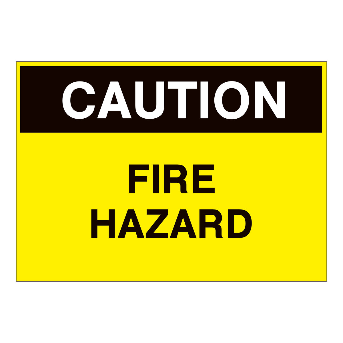 Caution Fire Hazard Sign – Online NZ Signs