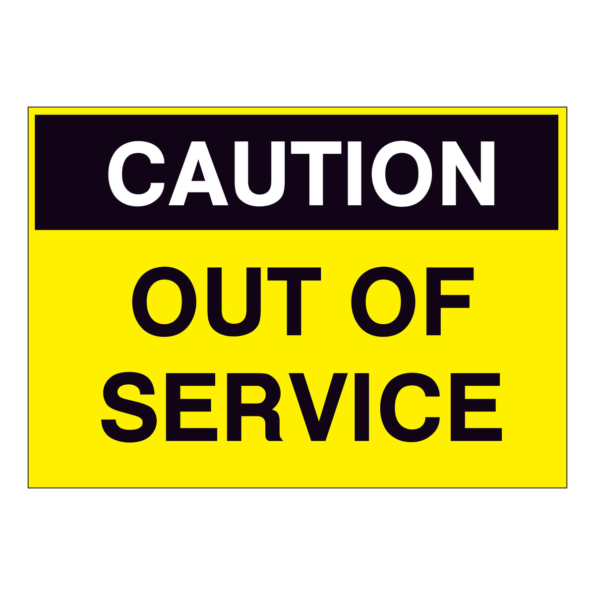 Caution Out of Service Sign – Online NZ Signs
