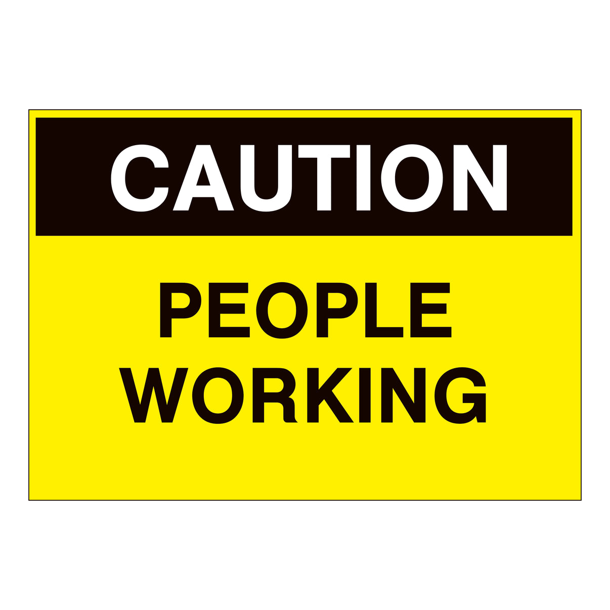 Caution People Working Sign – Online NZ Signs