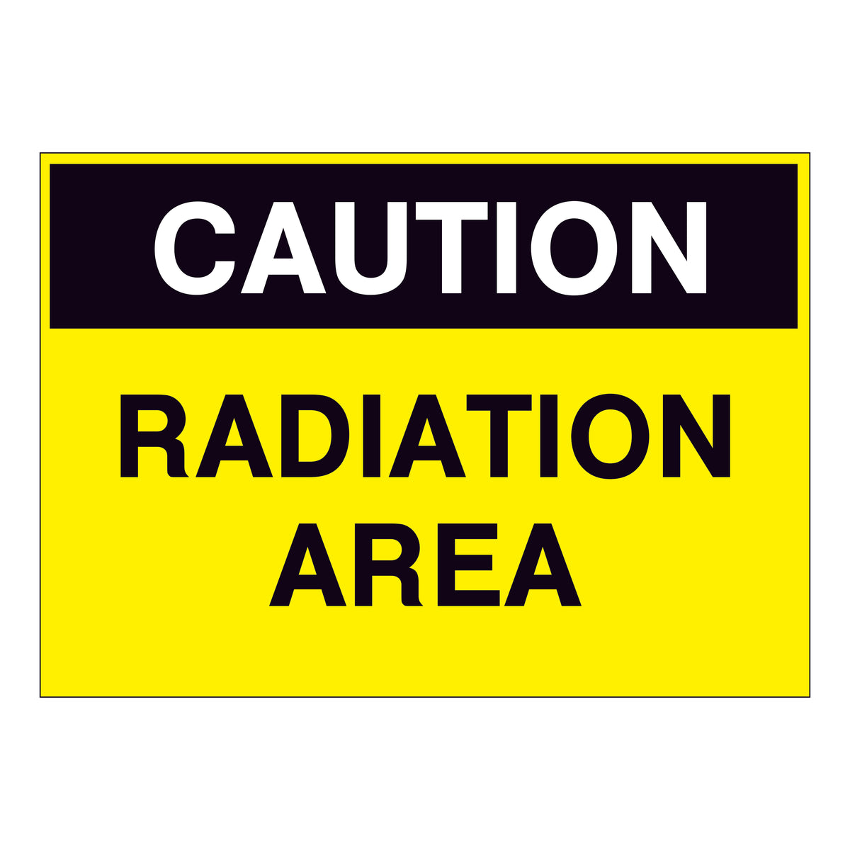 Caution Radiation Area Sign – Online NZ Signs