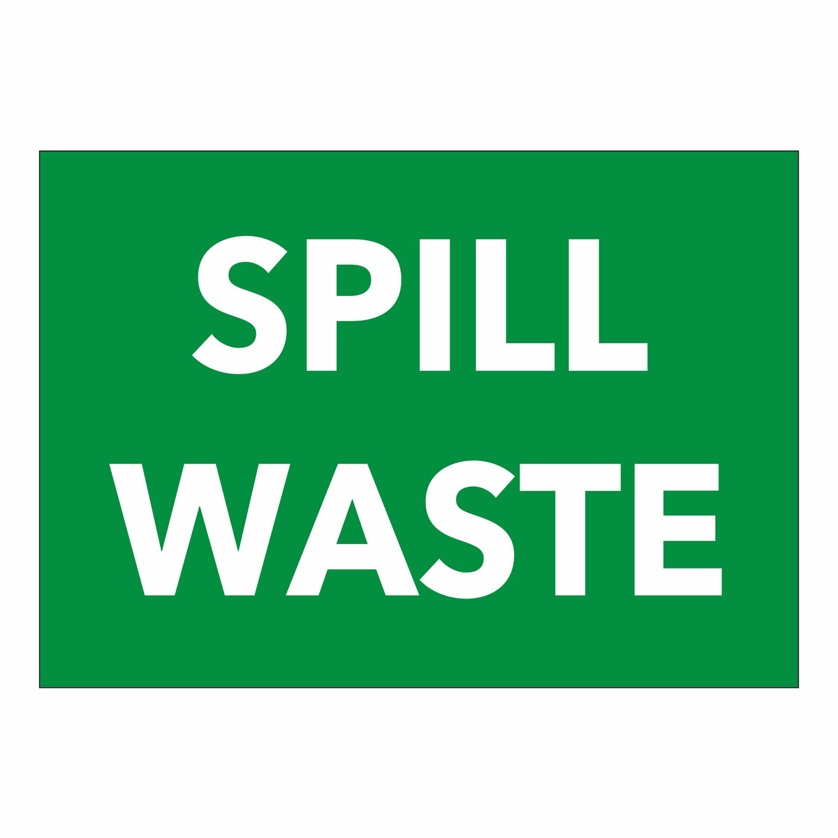 Spill Waste – Online NZ Signs