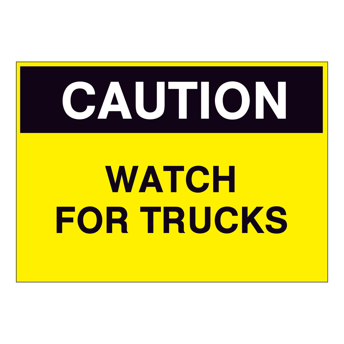 Caution Watch for Trucks Sign – Online NZ Signs